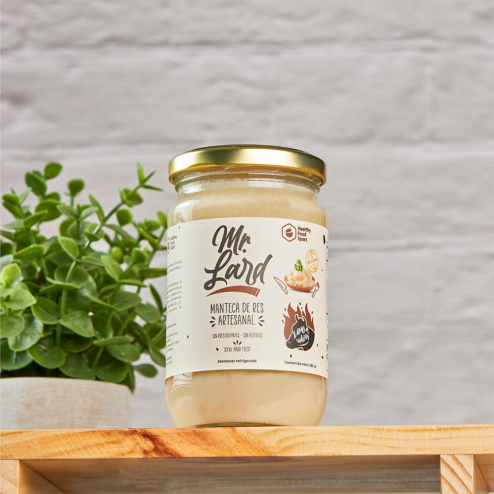 Mr. Lard Frasco Línea Virgen – Manteca De Res 250gr – Healthy Food Sport